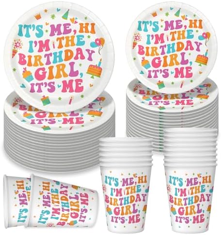 Amazon.com: IMH Girls Birthday Party Decorations Set - Serves 25 ...