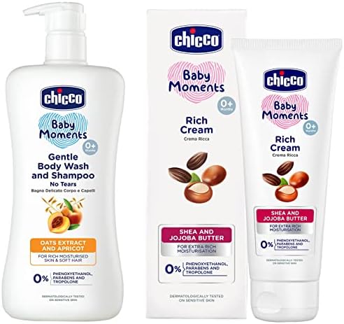 Buy Chicco Gentle Bodywash And Shampoo 500Ml With Rich Cream 100G ...