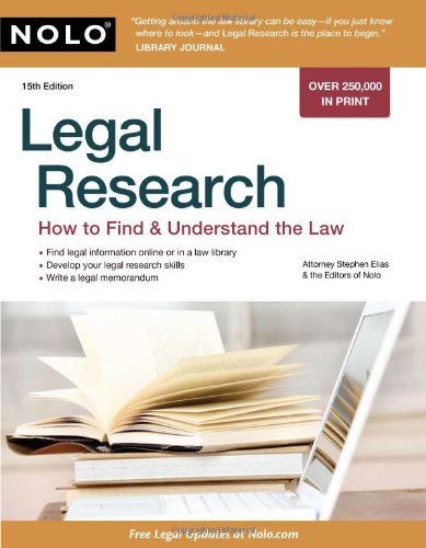Amazon.com: Legal Research: How to Find & Understand the Law ...