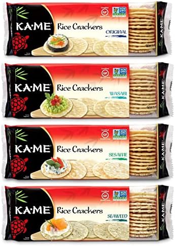 Amazon.com: KA-ME Rice Crackers Variety Bundle - Original, Sesame ...
