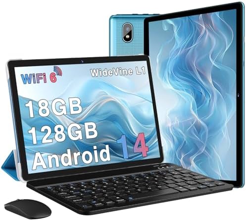 2025 Tablet Android 14 Tablets with 128GB ROM+18GB RAM (4+14 Virtual ...