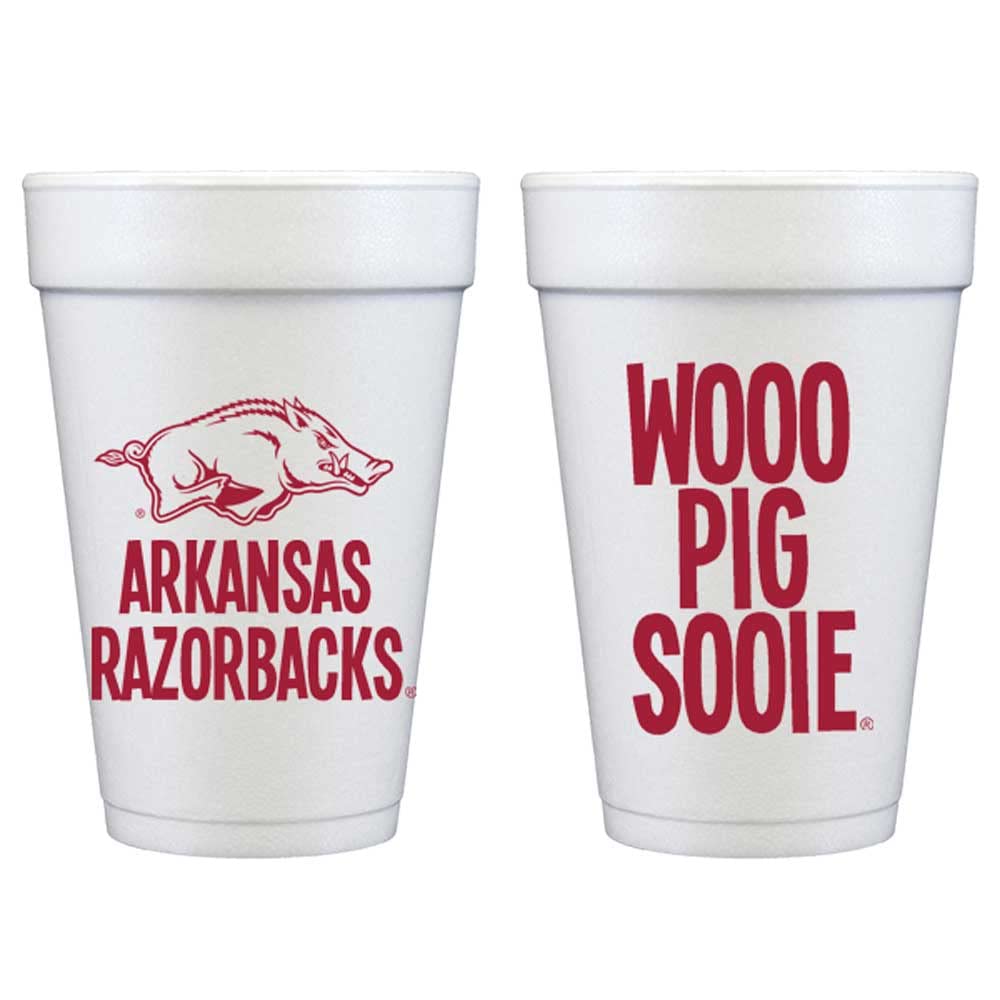 Amazon.com: Officially Licensed University of Arkansas Razorback Logo/Wooo Pig Sooie Printed ...