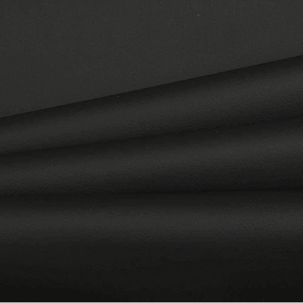PREMIUM BLACK FAUX LEATHER LEATHERETTE MATERIAL HEAVY FEEL PVC VINYL ...