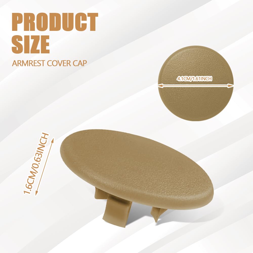 Snapklik.com : HEVLE 2PCS Armrest Cover Cap, Seat Parts Replacement For ...