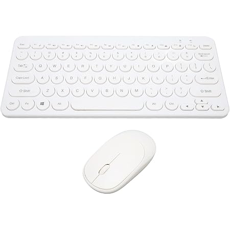 Wireless Keyboard and Mouse Combo, 2.4G USB 78 Key Keyboard and Optical ...
