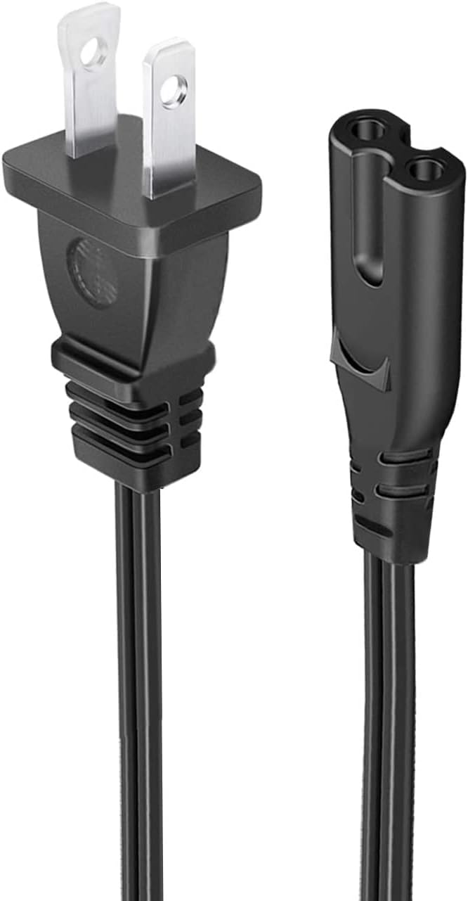 Amazon.com: VSEER 2 Prong 90 Degree Angled 18AWG SPT2 Power Cord - NEMA ...