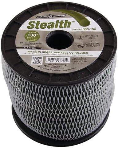 Amazon.com: Silver Streak Stealth Trimmer Line, .130 3 lb. Spool, ea, 1 ...