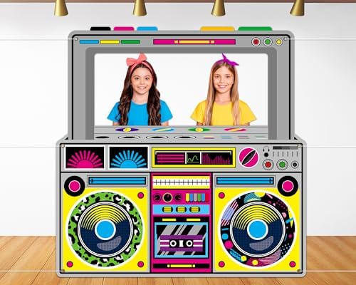 Amazon.com : Radio Boombox Photo Booth Props for 90s 80s Party ...