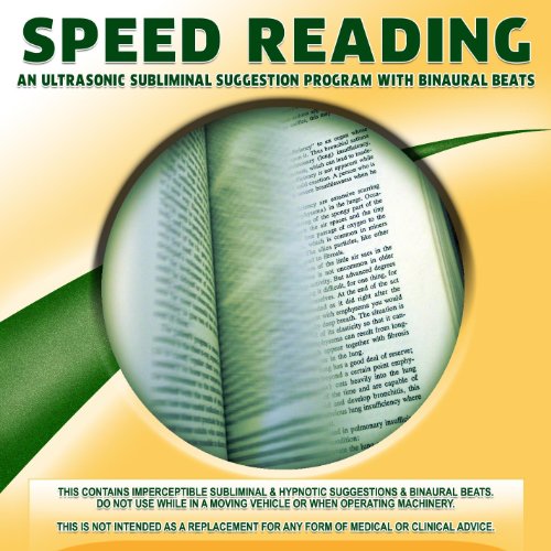 Amazon.com: Speed Reading : Ultrasonic Subliminal Suggestion Program ...