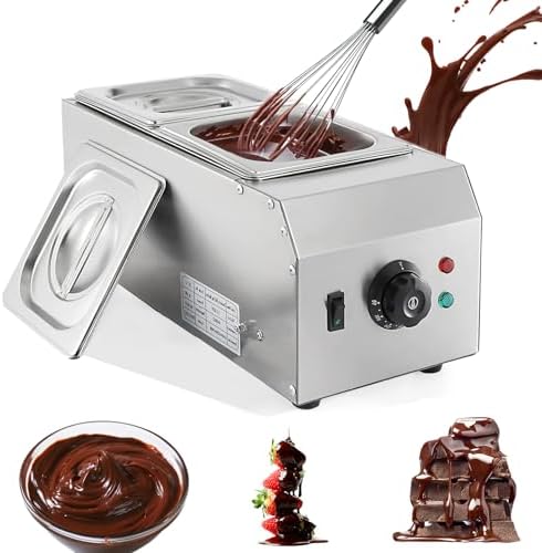 Amazon.com: 9 Lbs 2 Tanks Chocolate Tempering Machine Chocolate Melting ...