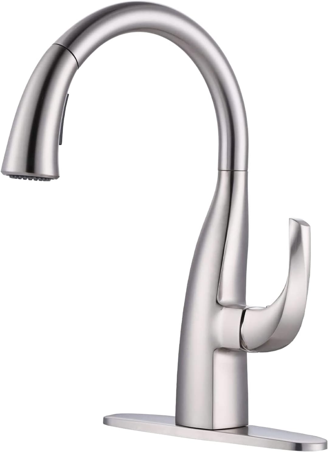 Moen Chateau Chrome One-Handle Low-Arc Kitchen Faucet with Side Sprayer ...
