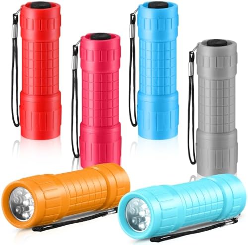 Tujoe 6 Pack Mini Flashlights Bulk for Kids, Small Handheld LED ...
