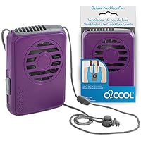 Amazon.com: O2COOL Battery Powered Deluxe Necklace Fan For Personal ...