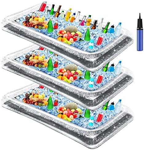Amazon.com | 4-Pack Inflatable Ice Serving Bar Coolers for Parties ...