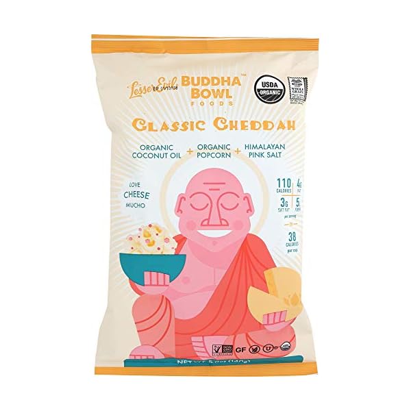 LESSER EVIL POPCORN CLASSIC CHEDDAR 5OZ | Gourmetian