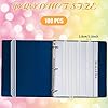 Amazon.com: craftshou 100 Pcs 3 Hole Punched Magazine Holders for ...