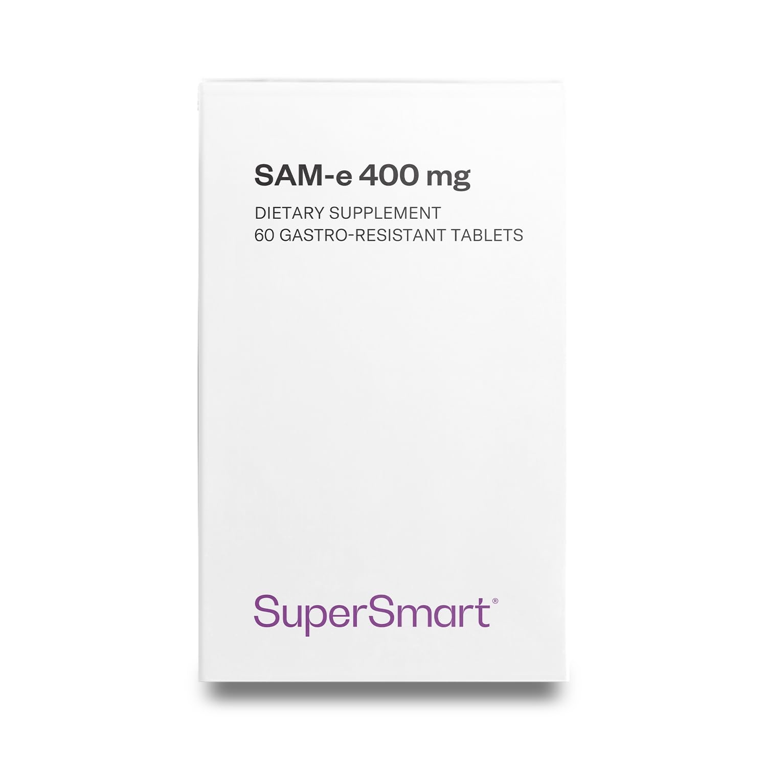 Amazon.com: Supersmart - SAM-e 400mg (80% Active Isomer S,S) - Advanced ...