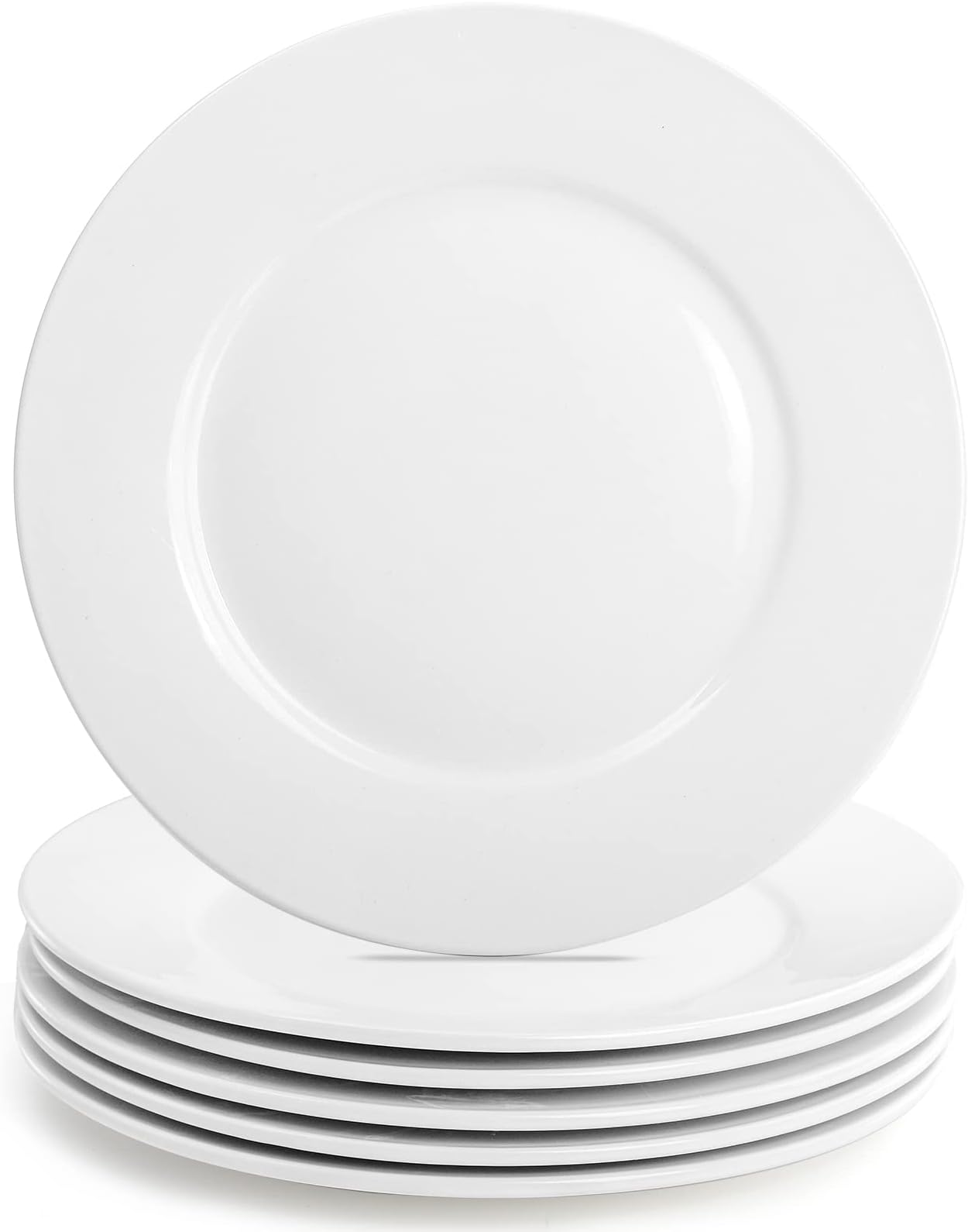 Amazon.com: Enamelware - Set of 4 - Dinner Plates - Solid White with ...