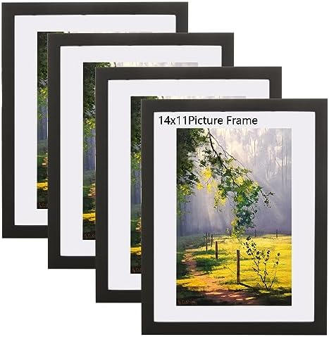 VIDETOL 14x11 Picture Frame Set of 4, Wall Mounting Photo Frame with ...