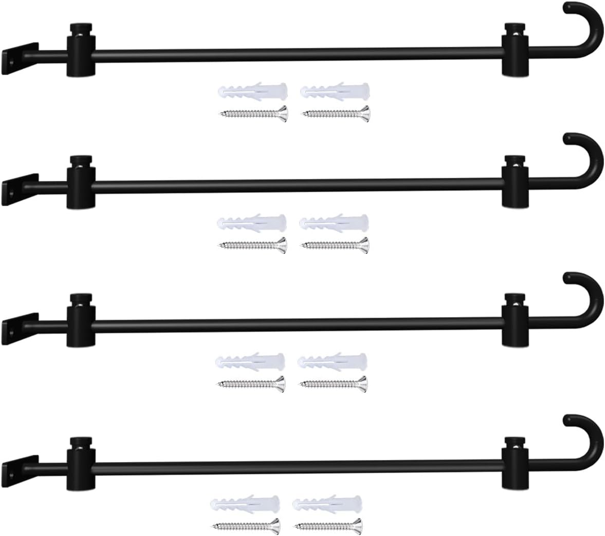 Amazon.com: Koutemie Wall Garden Flag Stand Holder Pole with 2 Stoppers ...