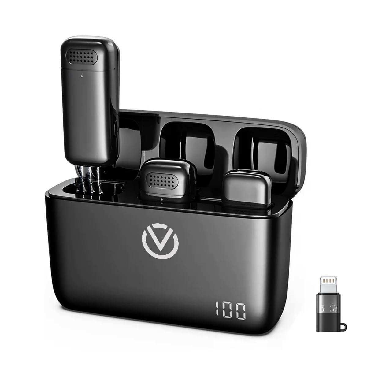 VOOK Wireless Mic with Noise Reduction for Video Recording, Support ...