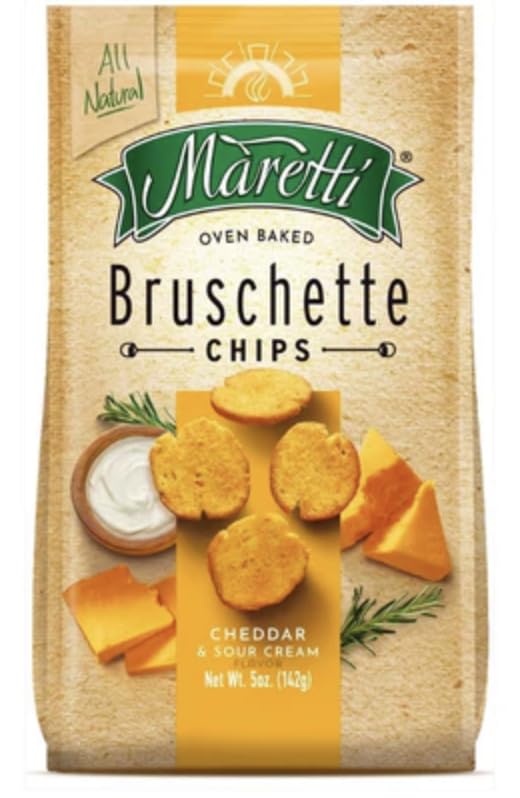 Amazon.com: Maretti Slow Bruschetta Bites Cheddar & Sour Cream Flavor ...