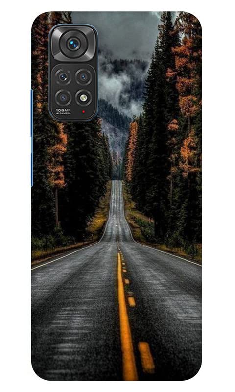 RareHub Blank Long Road Printed Hard Mobile Back Cover for Mi Redmi ...
