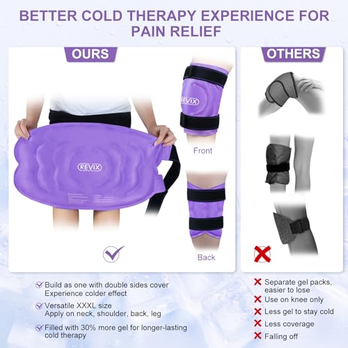Snapklik.com : 20 XXXL Ice Pack For Knee Pain Relief, Large Knee Cold ...