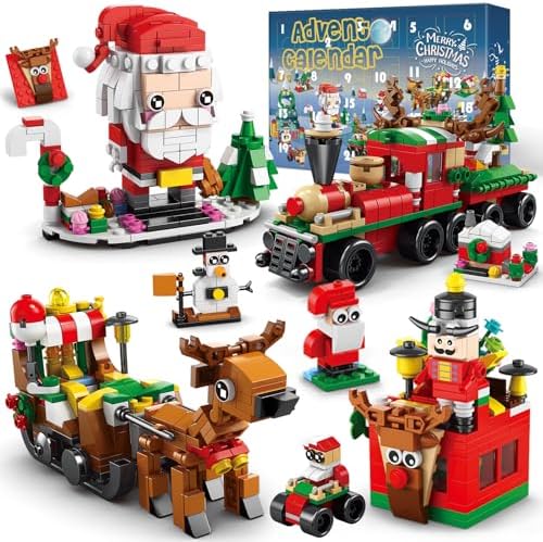 Amazon.com: Advent Calendar 2024 Kids, 24 Days Christmas Building ...