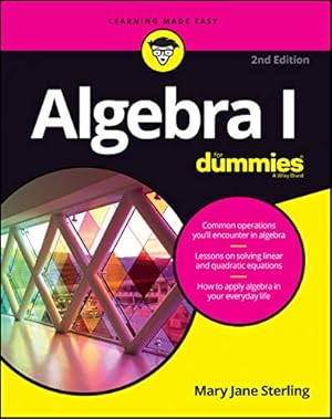 Algebra I Workbook For Dummies: Sterling, Mary Jane: 9781119348955 ...