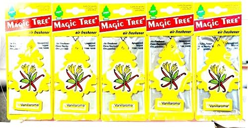 MAGIC TREE BLACK ICE AIR FRESHENER PACK OF 5 : Amazon.co.uk: Automotive