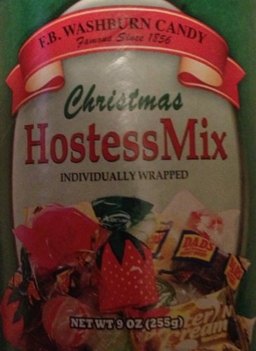 Amazon.com : F.B. Washburn Christmas Hostess Mix Hard Candies 9 Oz ...