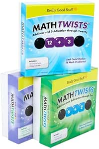Amazon.com: Really Good Stuff Math Skills Twists: Addition, Subtraction ...