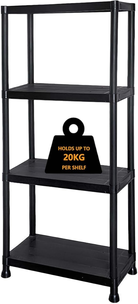 3/4/5 Tier - Plastic Shelving Unit | Garage Shelving Units | Storage ...