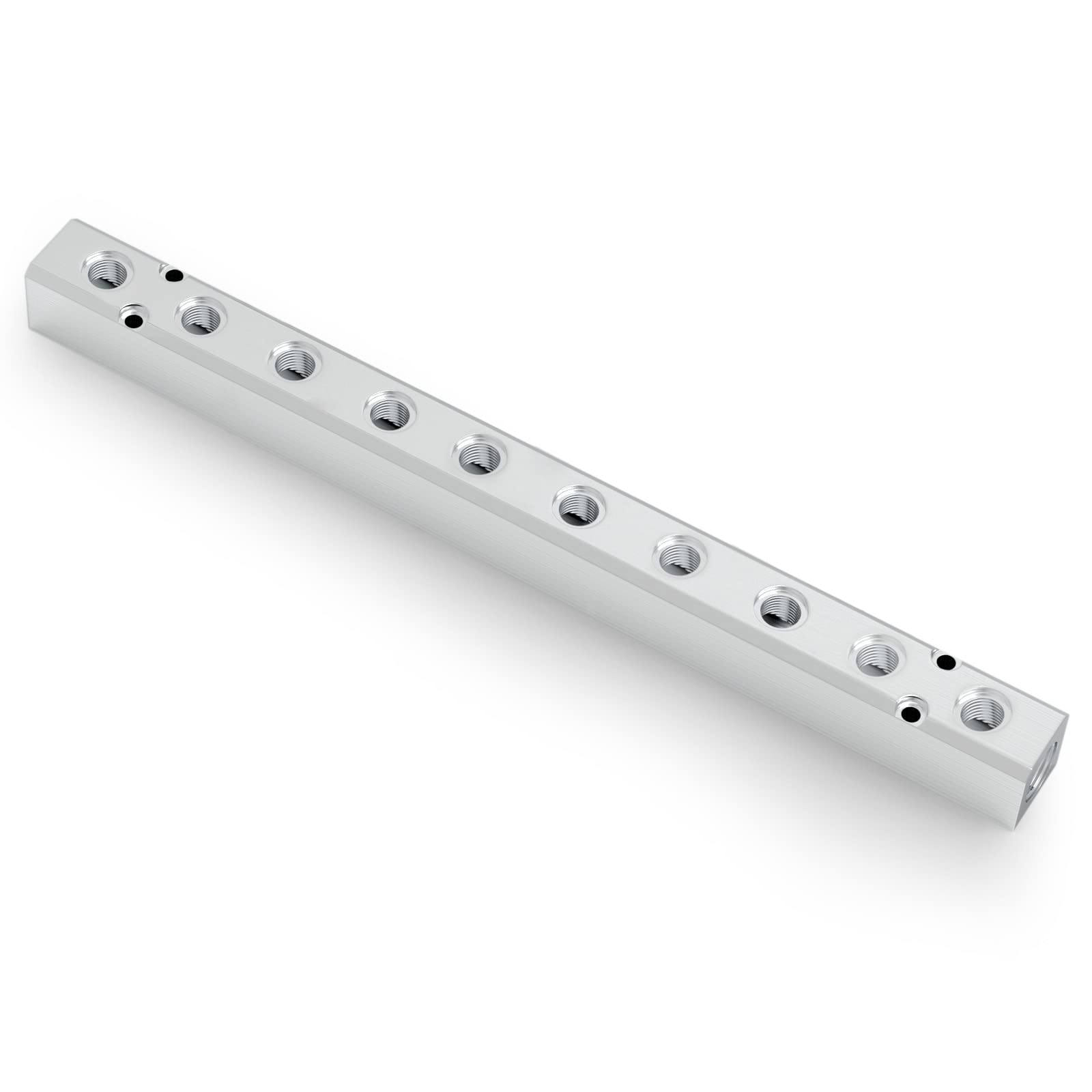 Snapklik.com : 1PCS Aluminum 10 Way 12 Port Pneumatic Manifold Air ...