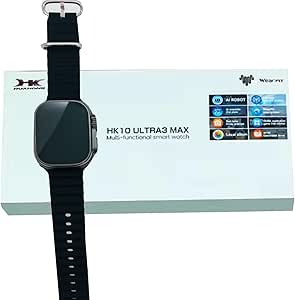 Amazon.co.jp: HK10 ULTRA3 MAX【HK10 ULTRA3 後継モデル】 2025年モデル 通話 AMOLED 日本語対応 着信通知 常時表示 メッセージ通話 音楽再生 ...