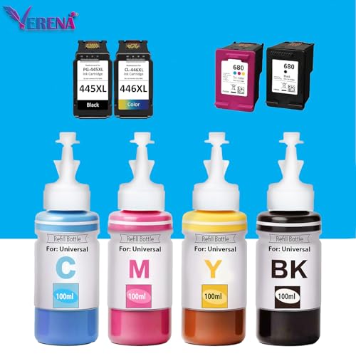 VERENA Refill Ink Kit Compatible for HP 805 /860 / 861 /803 / 680 /678 ...