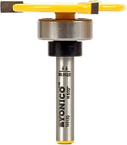 Yonico Top Bearing Slot Cutter Router Bit 5/32-Inch x 1/2-Inch 1/4-Inch ...