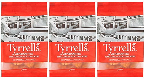Amazon.com: (3 Pack) - Tyrrells - Thai Chilli Rice Crackers TYR-THAI50G ...