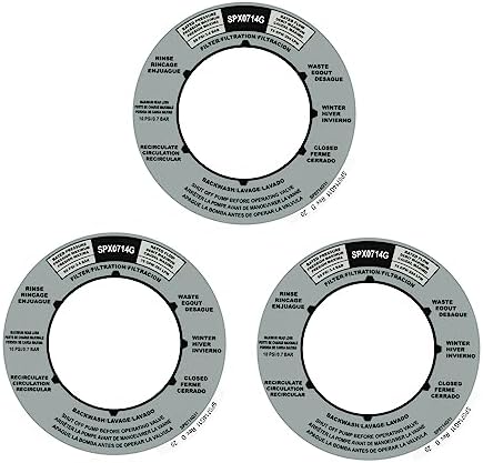 Amazon.com: FELHOOD SPX0714G Sand Filter Valve Label Plate Sticker ...