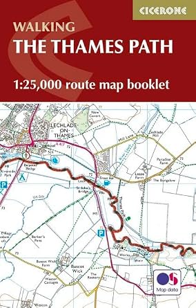 The Thames Path Map Booklet: 1:25,000 OS Route Map Booklet | Amazon.com.br