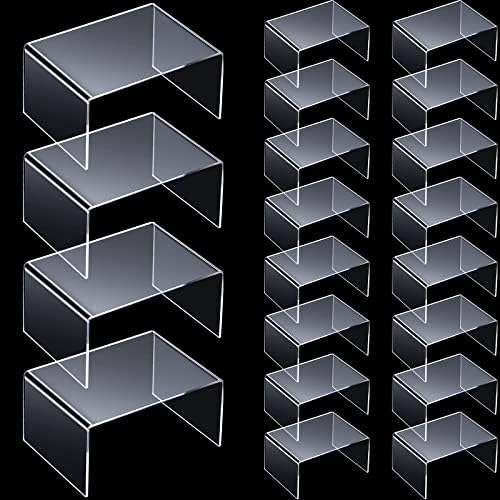 Amazon.com: 24 Pieces Acrylic Risers for Display Clear Acrylic Stand ...