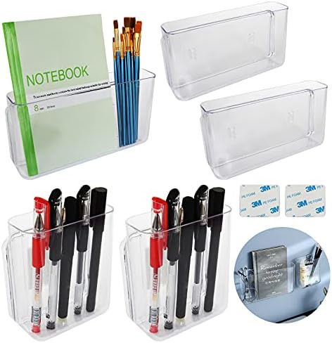 Amazon.com : AKOLAFE 5 Pack Acrylic Wall Mount File Holder, 2 Sizes ...