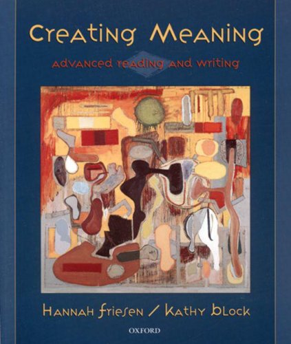 Creating meaning: Advanced reading and writing: Amazon.co.uk: Kathy ...
