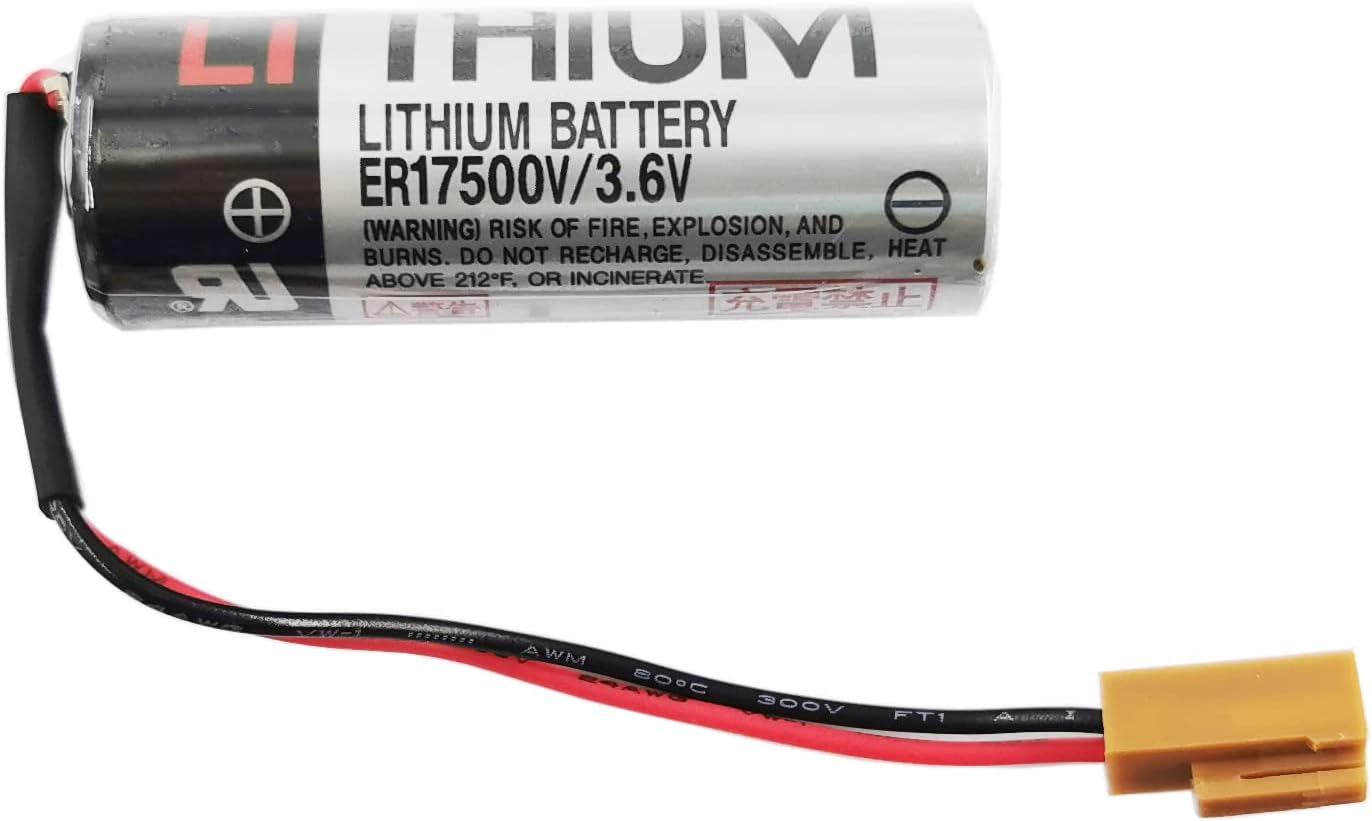Amazon | HIGHAKKU TOSHIBA 対応 ER17500V / 3.6V 互換 電池 (褐色 コネクター ...