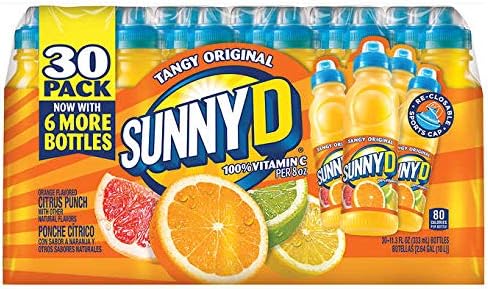 Amazon.com : Sunny D Tangy Original Orange flavored Citrus punch with ...