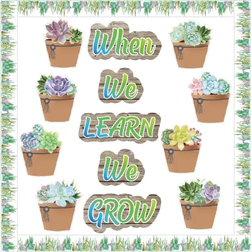 Amazon.com : 85 Pieces Cactus Classroom Bulletin Board Decoration Set ...