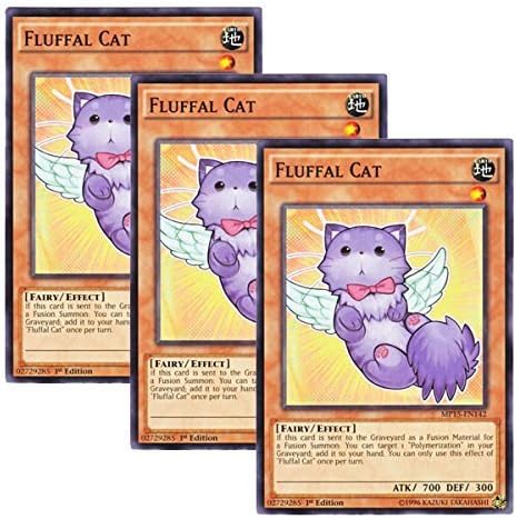 Amazon.co.jp: 【 3枚セット 】遊戯王 英語版 MP15-EN142 Fluffal Cat ファーニマル・キャット (ノーマル ...