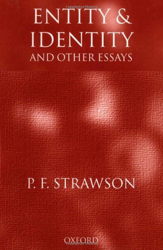 Amazon.com: Entity and Identity: And Other Essays eBook : Strawson, P ...