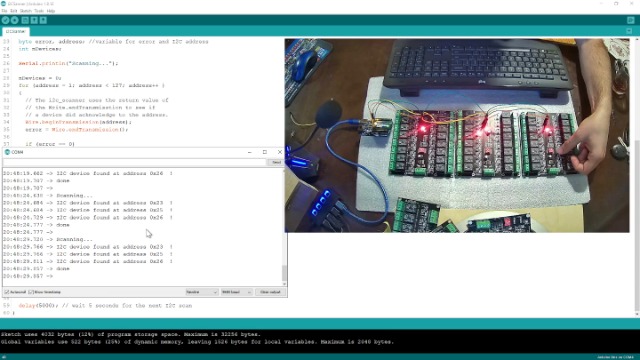 Watch Manage 48 or More Relays with Arduino On I2C Protocol ...